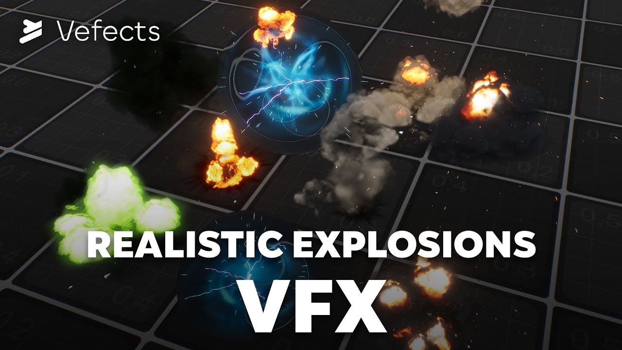 Vefects - Realistic Explosions VFX - Unity Asset Pack Overview