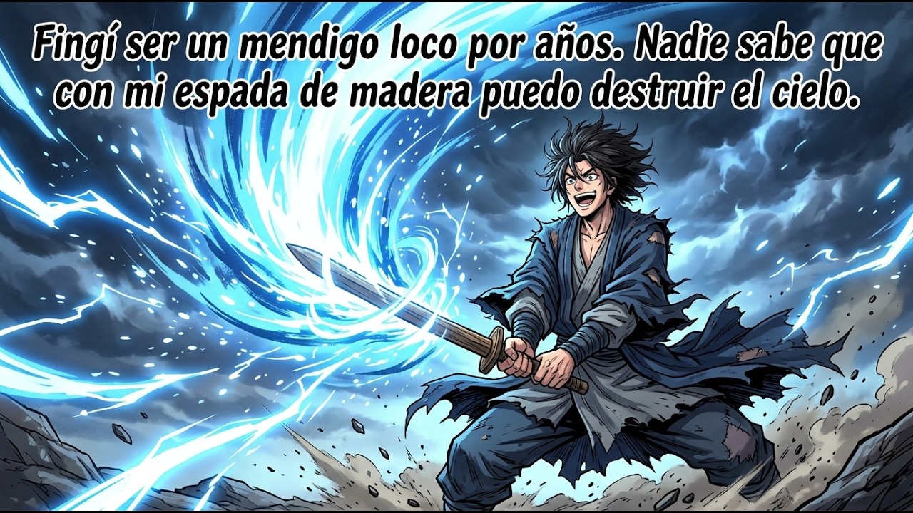 Fingí ser un mendigo loco por años. Nadie sabe que con mi espada de madera puedo destruir el cielo.