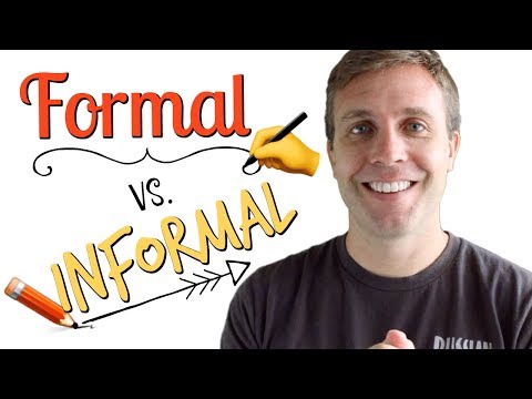 How to Write Formal & Informal Messages ๐