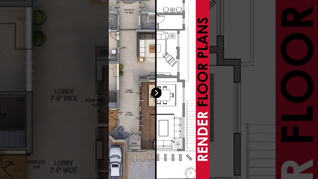 Render Architecture Floor Plans in 5 Minutes!