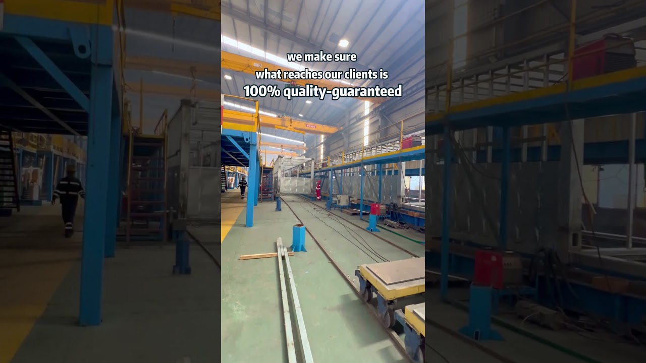 Visit the steel structure production workshop#builder #modularhome #realestate