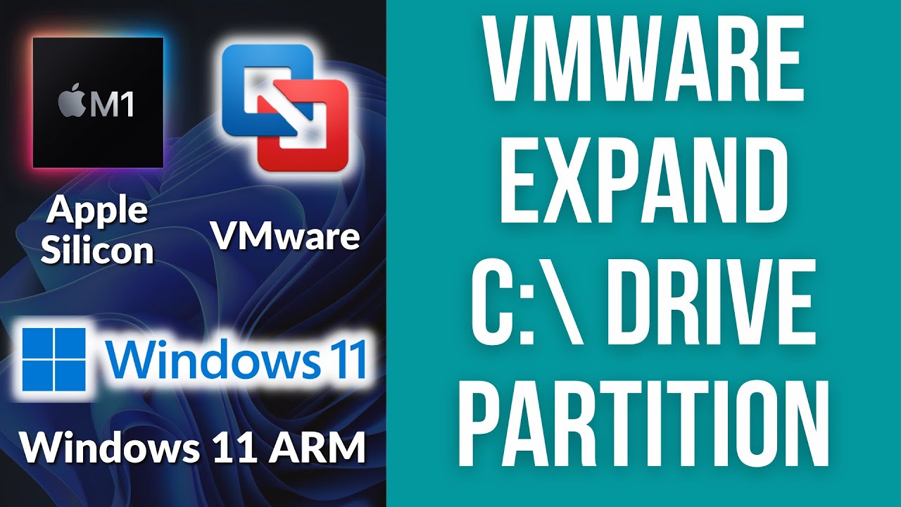 How to expand resize VMware Windows 11 ARM partition C: drive on Mac