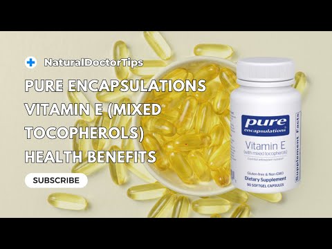 Pure Encapsulations Vitamin E (Mixed Tocopherols) Supports Antioxidant Protection