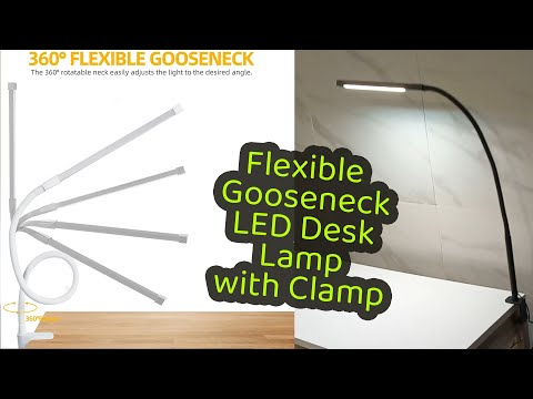 Best Desk Lamps for Gaming / Studying - LED Flexible Gooseneck Desk Lamp Review