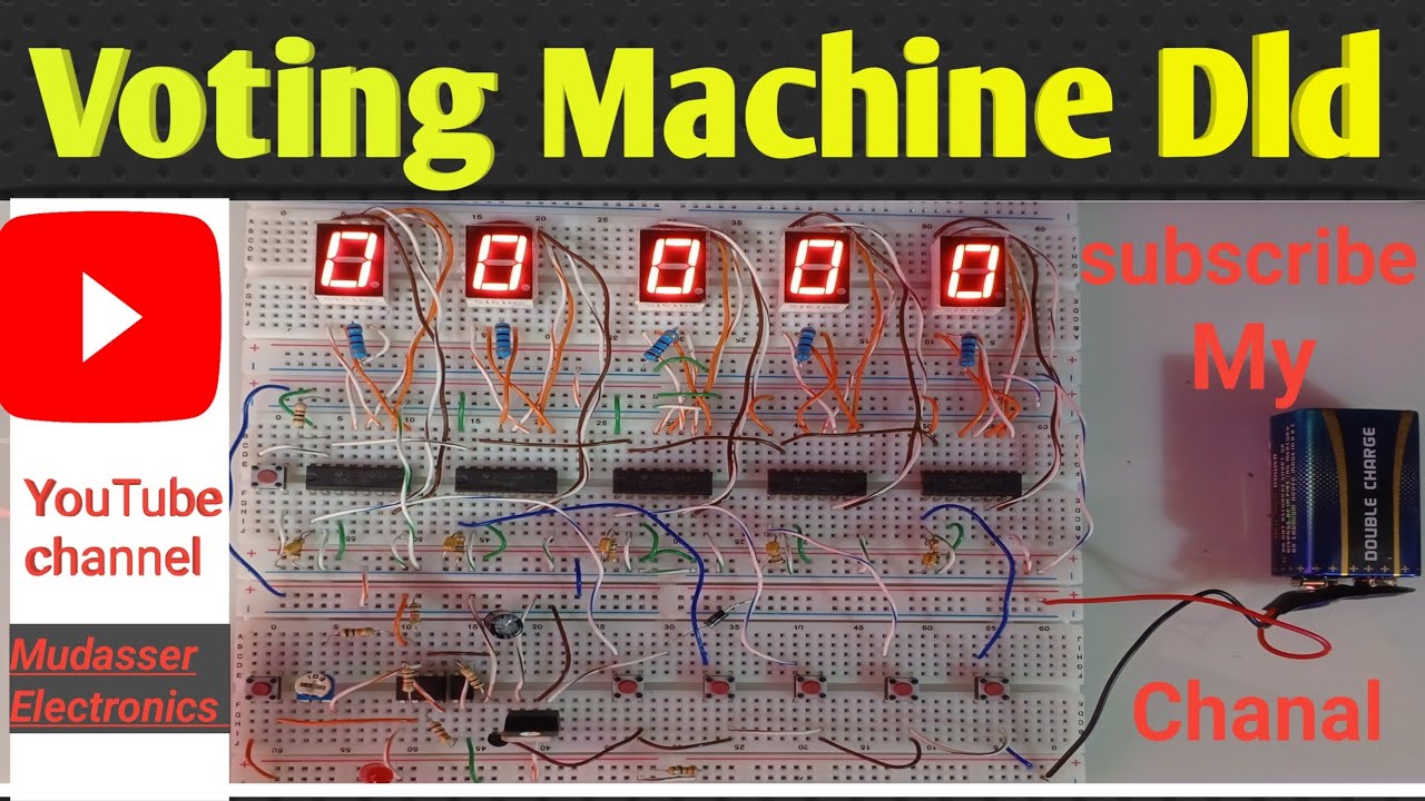 Dld base Voting machine | How to make dld base voting machine system project