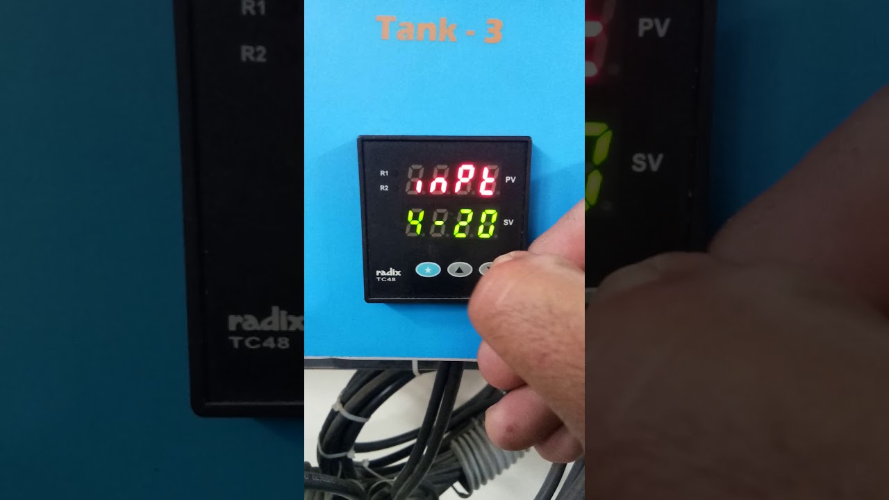 Tempature indictor Radix TC48 programme for PT100 RTD