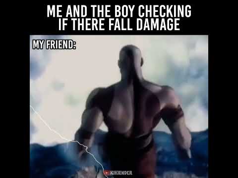 Me And The Boy Checking If There Fall Damage #shorts #memes #kratos