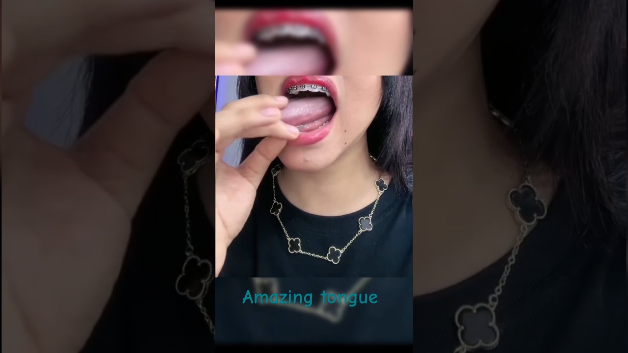 super long tongue girl #chiconthechicshort #tongue #ytshort