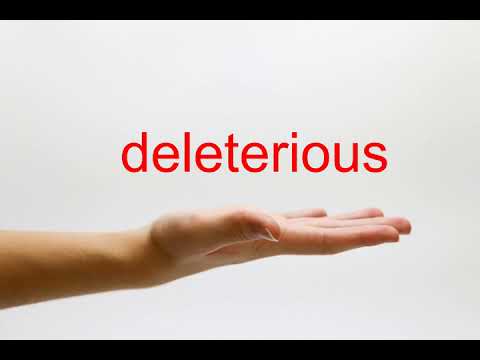 How to Pronounce deleterious - American English
