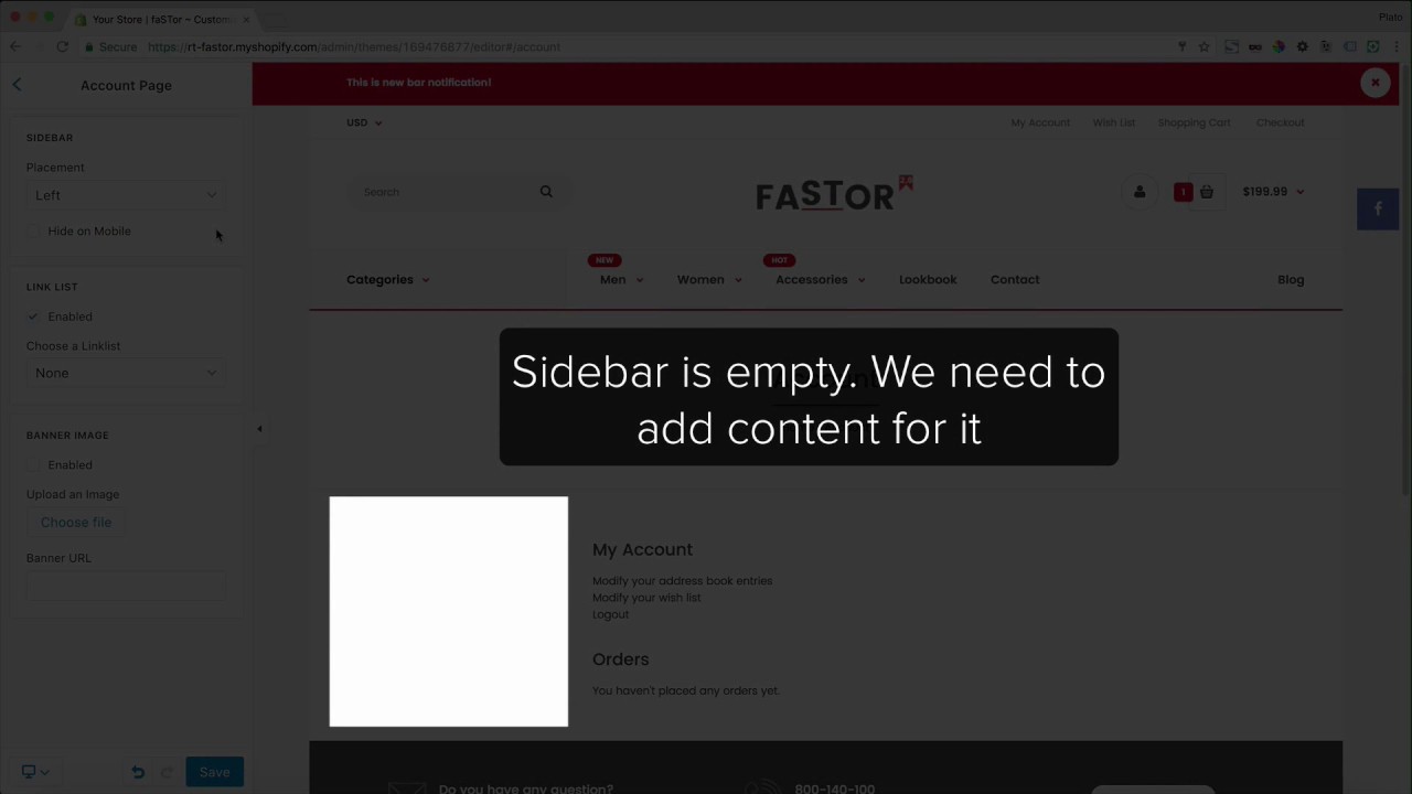 Fastor - General - Account Page