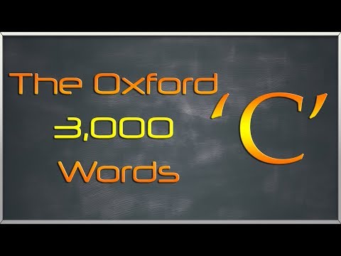 The Oxford 3000 Words List - Words starting with Letter 'C' - Learn English Words Vocabulary