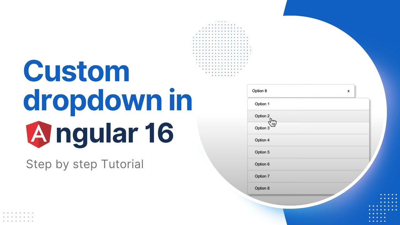 How to create custom dropdown in Angular 16 ?