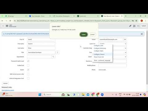 How to create a new user in ServiceNow ? | New user account in ServiceNow