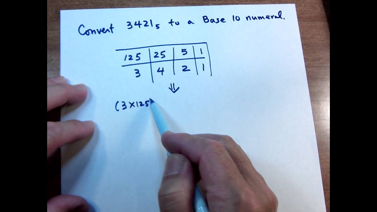 CONVERTING BASE 5 TO BASE 10