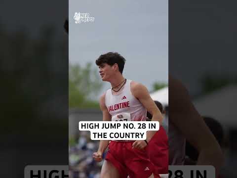 Isaac Cronin holds 28th highest jump in the country in high jump clearing 6’10 #nebpreps #highjump