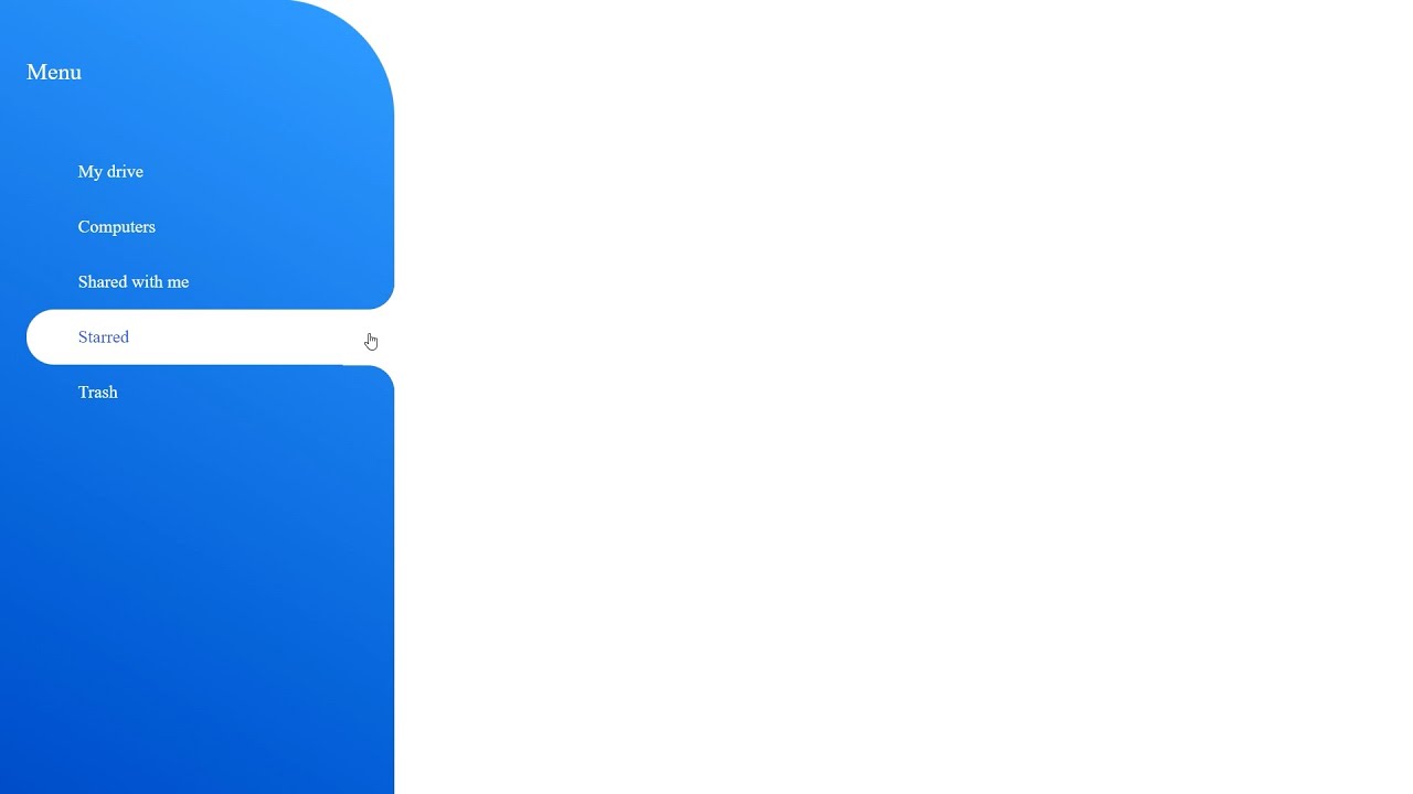 Sidebar menu CSS in 46 seconds