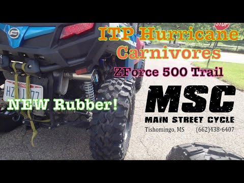 part 2 Ride and Install Carnivores and ITP Hurricane Rims #CFMOTO #ZForce From Main Street Cycle