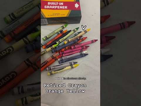Would you buy a used crayon 😂 #crayon #retired #90s #crayola #dandeli... #Shorts