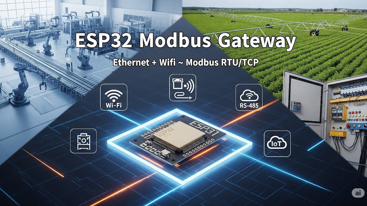Unlock Industrial IoT: ESP32 Modbus Gateway in Action!