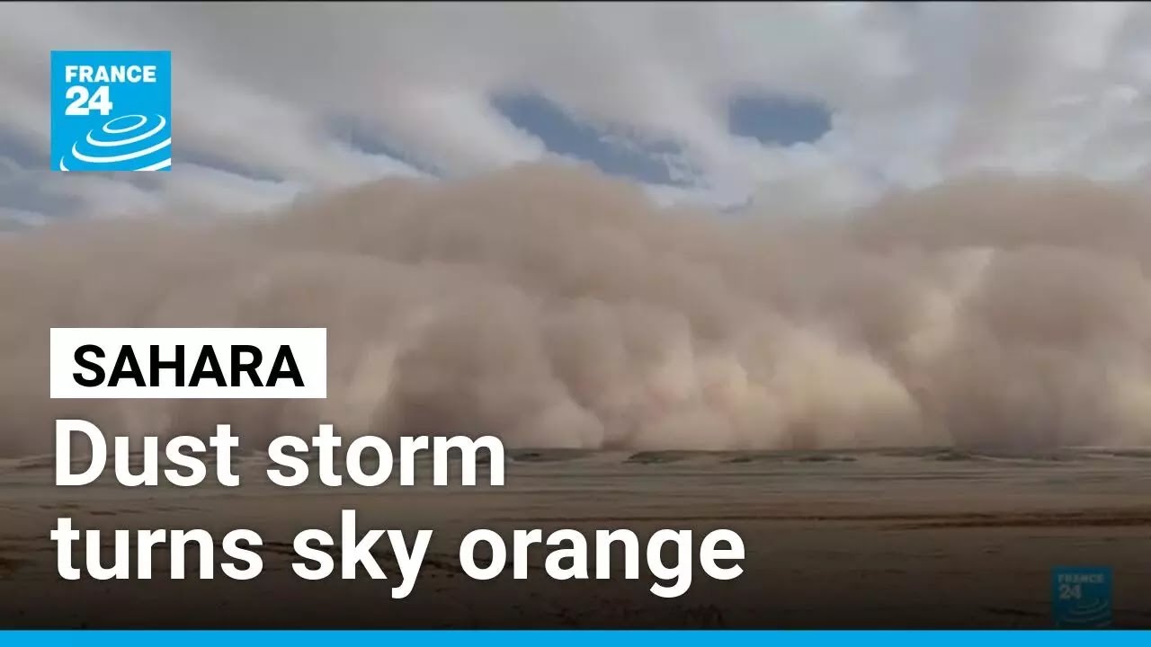 Saharan dust storm turns sky orange over southern Morocco • FRANCE 24 English