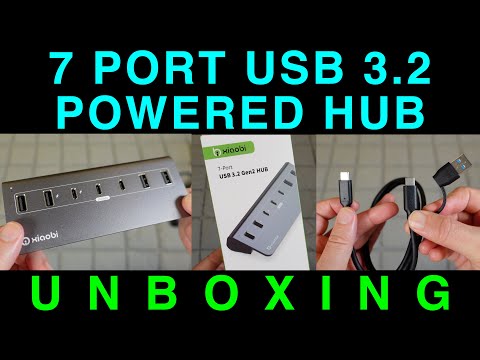 Unboxing 7 Port USB 3.2 10Gbps Powered Hub USB-A & USB-C by Xiaobi