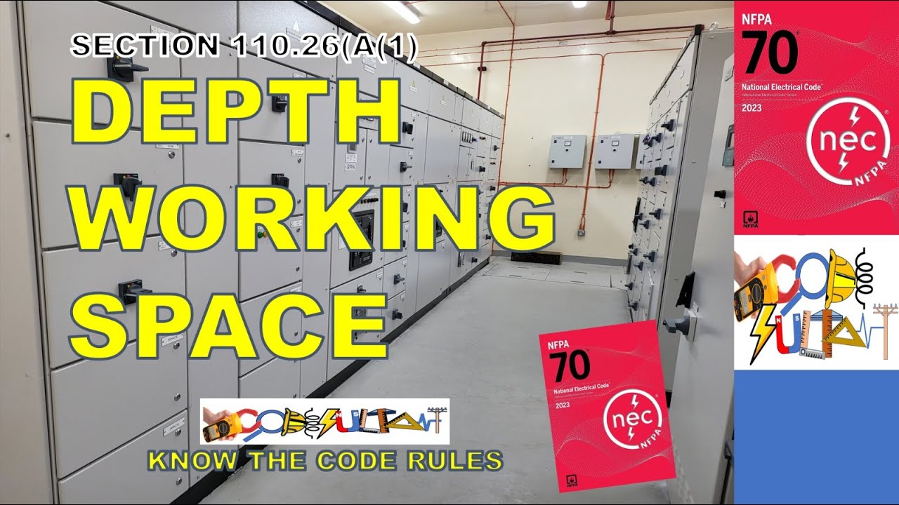 110.26(A)(1) DEPTH OF WORKING SPACE -NEC 2023