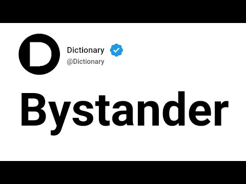 Bystander Meaning In English