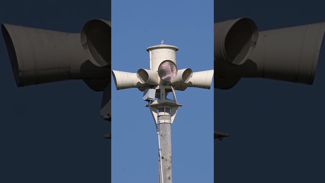 Up close view of a tornado siren part 3 | Sentry 10V | 10/11/24 #tornadosiren #stormalert #siren
