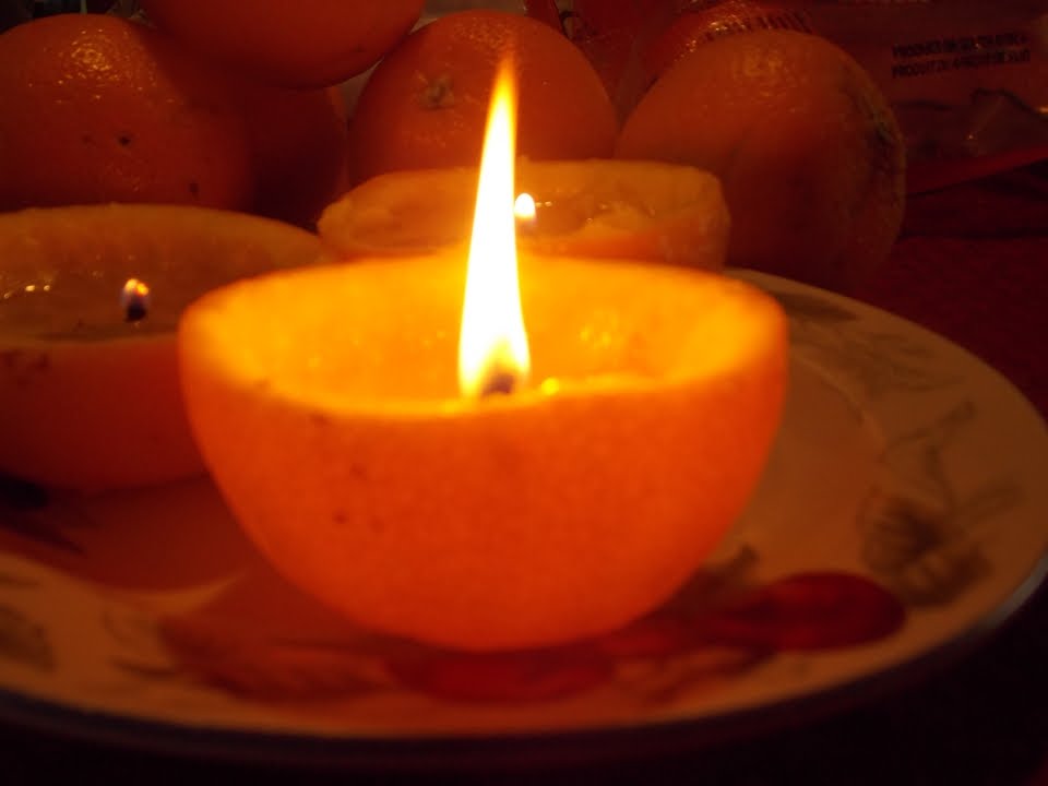 Coffee, Chit Chat and Kitties~DIY Orange Oil  Candles for Autumn/Mabon, Thanksgiving Sacred Spaces