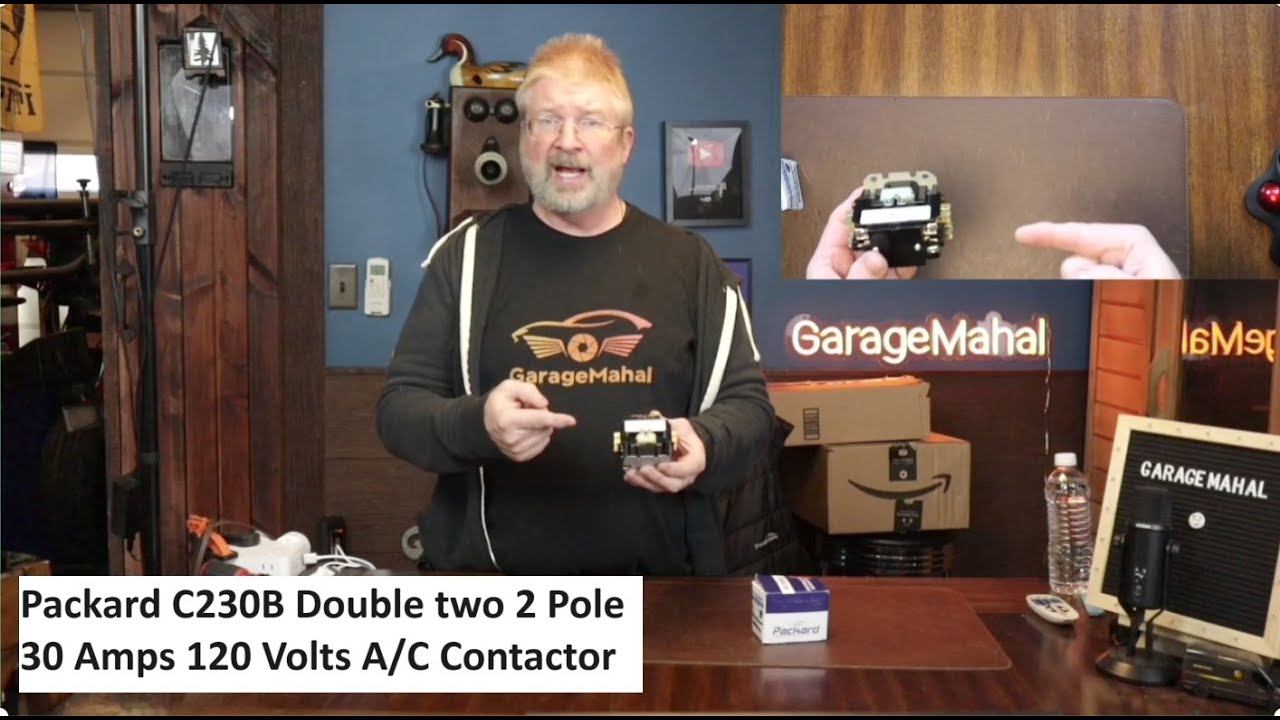 Packard C230B Double two 2 Pole 30 Amps 120 Volts A/C Contactor