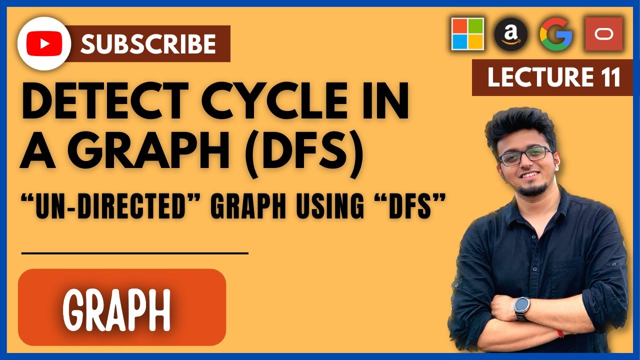 🚀 Graph tutorial 11: Detect a Cycle in an Undirected Graph using DFS  | Data Structures | Graph