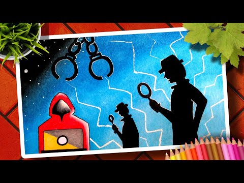 stay safe online drawing/cyber crime poster drawing/cyber security chart/