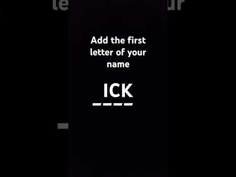 Add the first letter of your name #viral