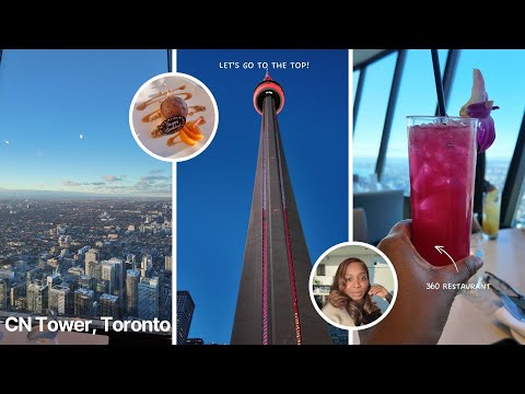 CN Tower 360 Restaurant Vlog | Toronto Fine Dining