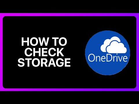 How To Check OneDrive Storage Tutorial