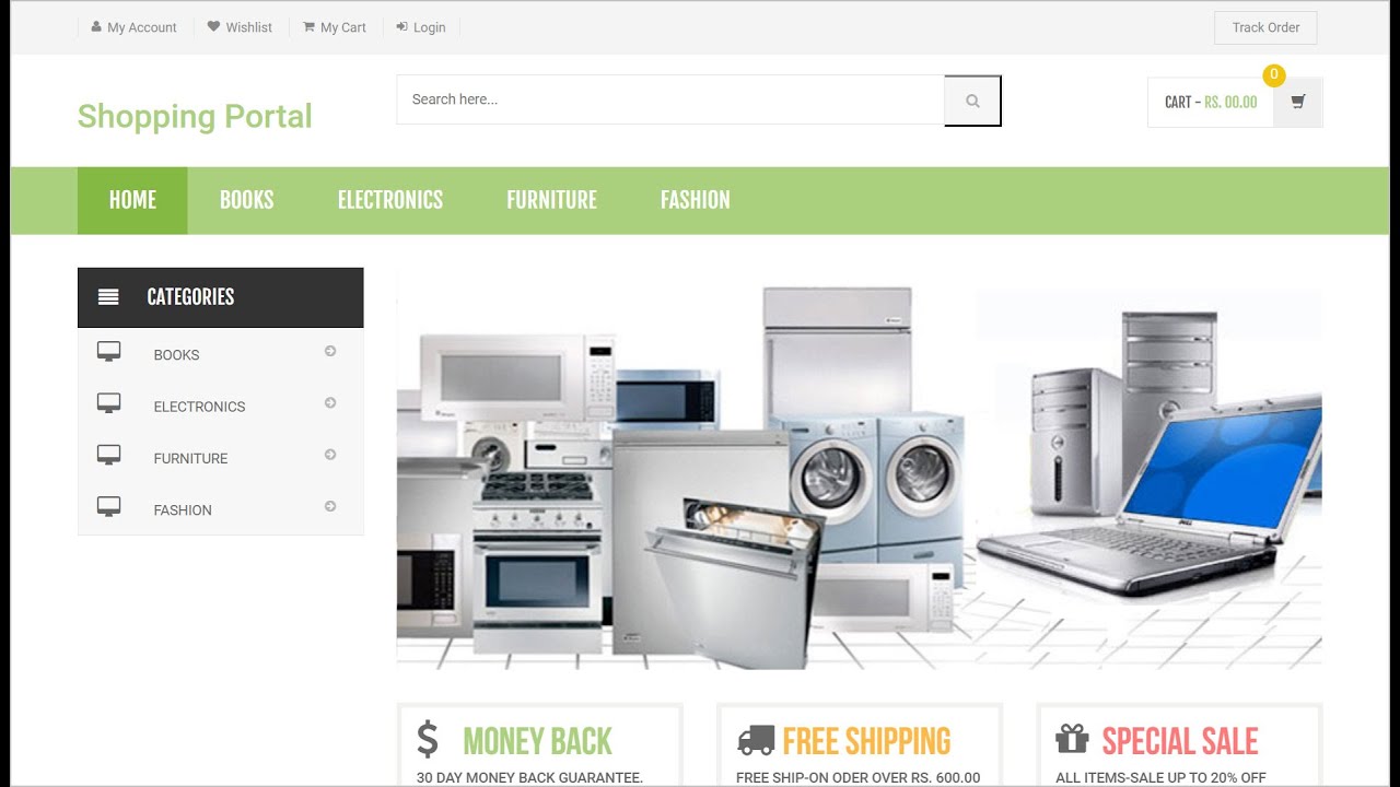 Ecommerce PHP Script
