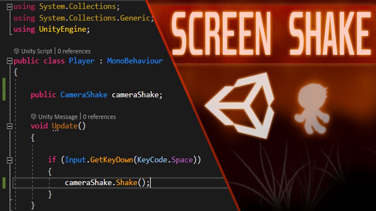 SIMPLE SCREEN SHAKE - UNITY EASY TUTORIAL