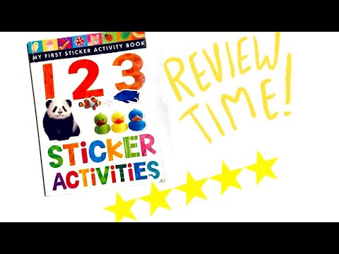 123 Sticker Activities - Educational Sticker Activity Book - Preschool Remote learning Count Numbers