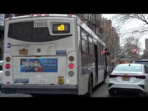 MaBSTOA: 3rd Gen Orion VII # 7003 On A Battery Park City-bound M9