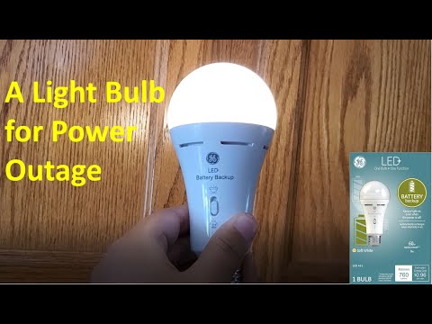 GE LED Light Bulbs with Battery Backup Review