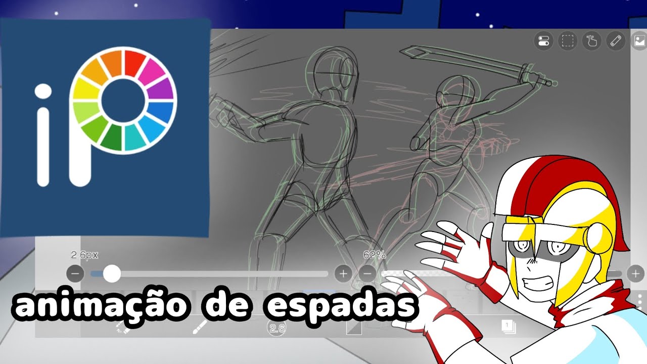 ANIMANDO NO IBIS PAINT (ANIMAÇÃO DE ESPADAS)#animation #mobile #ibispaintx