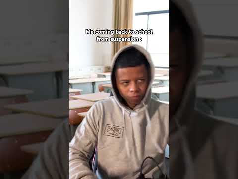 When you got suspended at school 🤣 #youtubeshorts