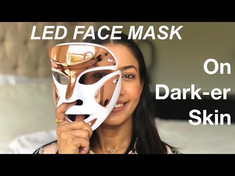 LED FACE MASK | Dr Dennis Gross Pro LED Mask on Brown/Darker Skin Tone