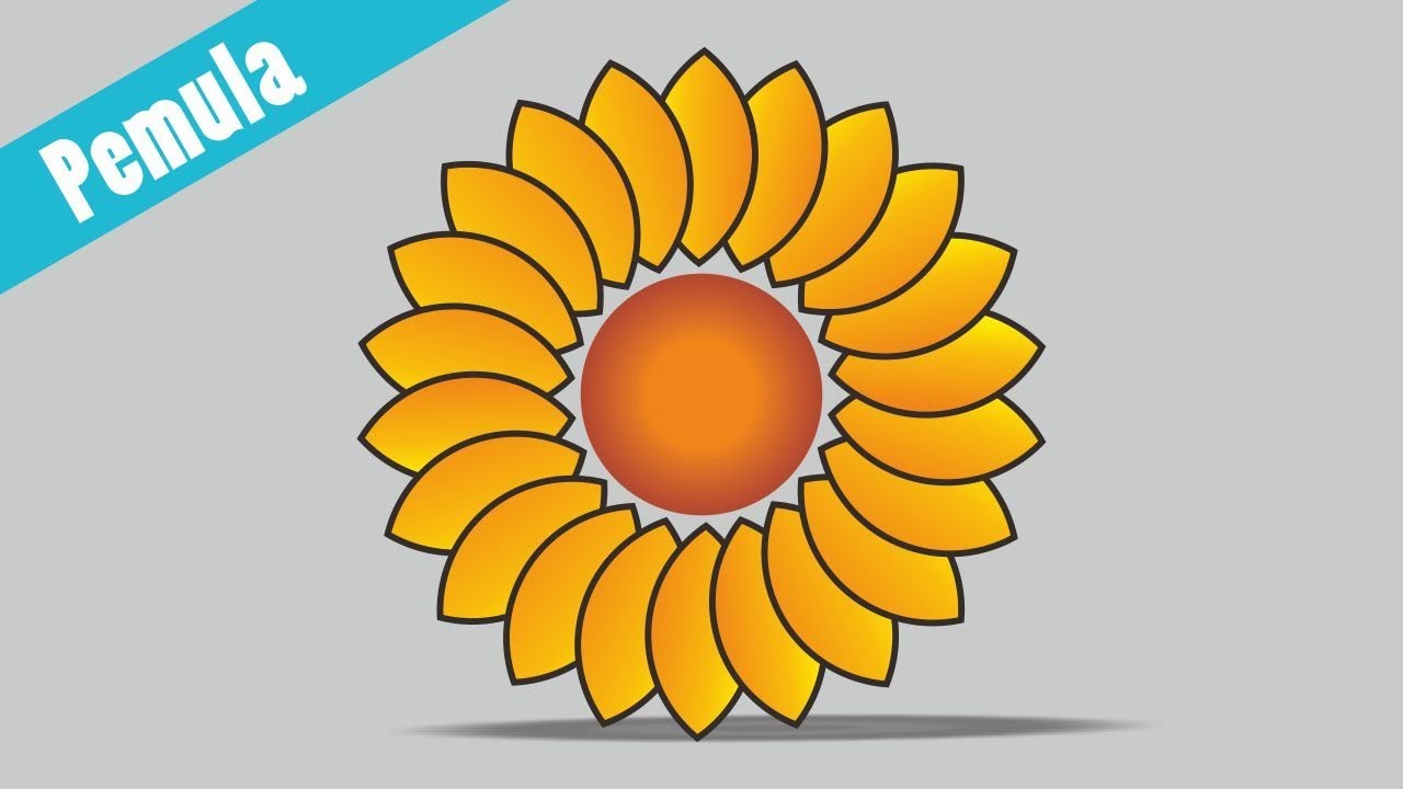Belajar CorelDRAW Tingkat Dasar | Menggambar Bunga Matahari