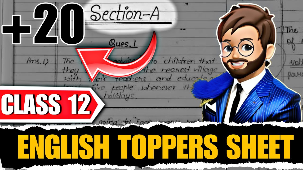 How to Write Like a Topper: Insights from a Class 12 English Answer ...