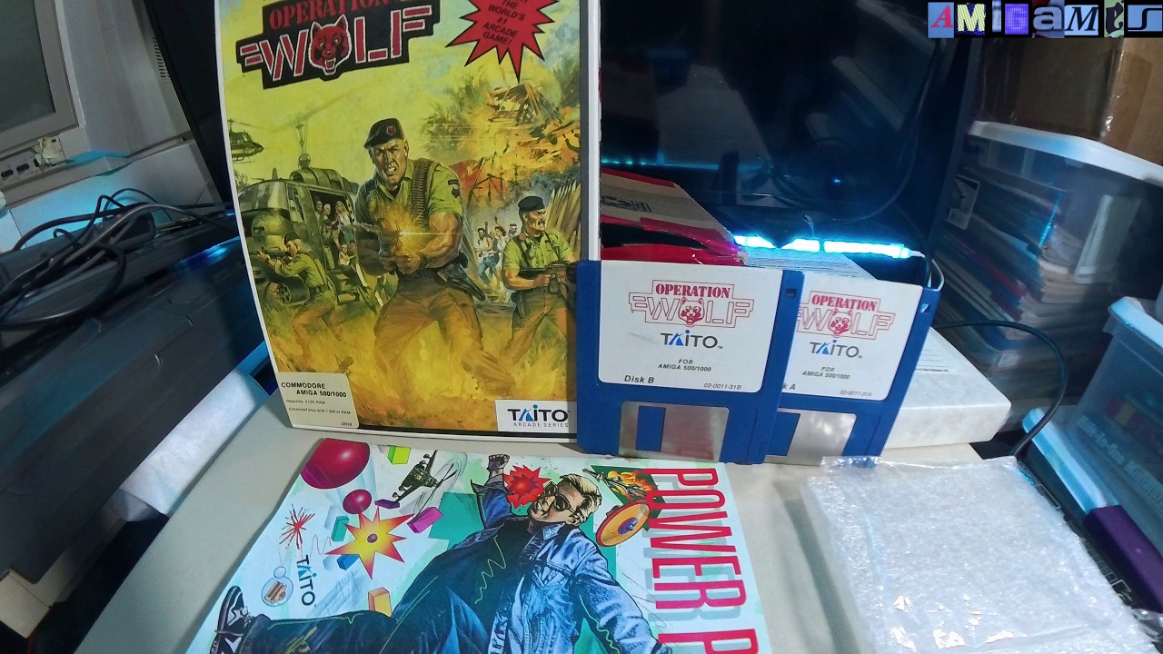 Operation Wolf Unboxing Amiga Game