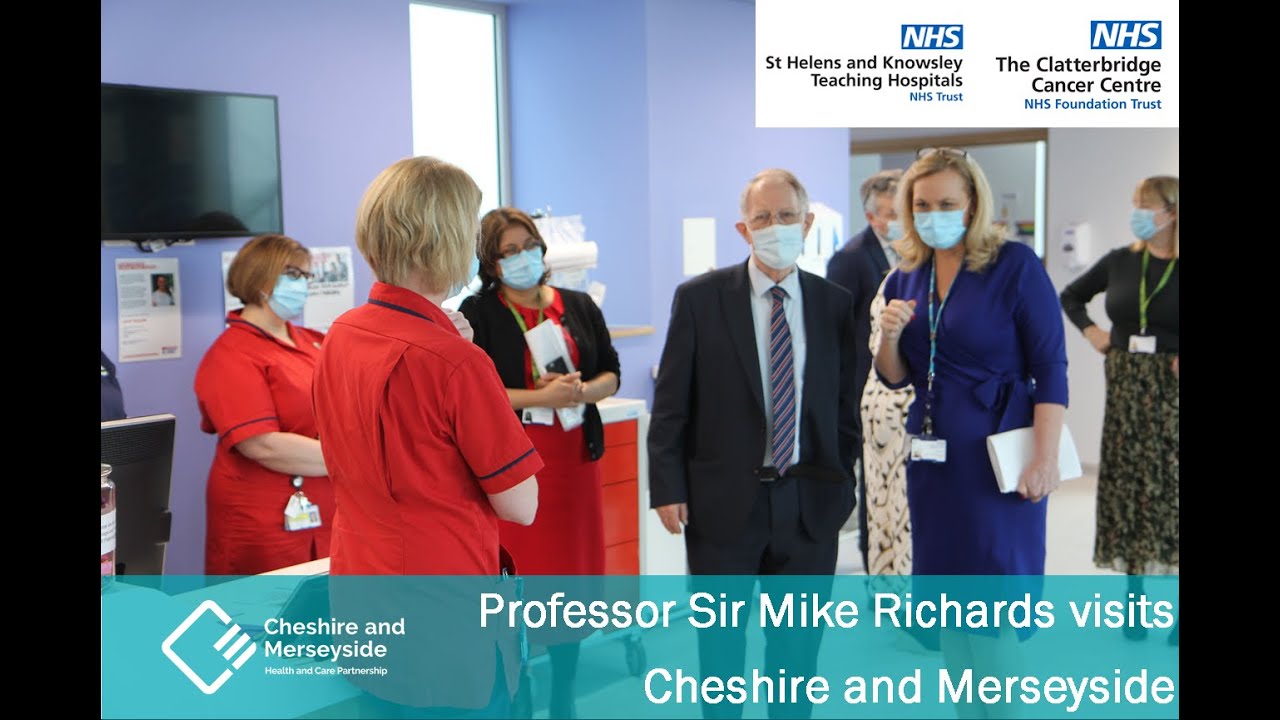 Professor Sir Mike Richards visits Clatterbridge Cancer Centre ...
