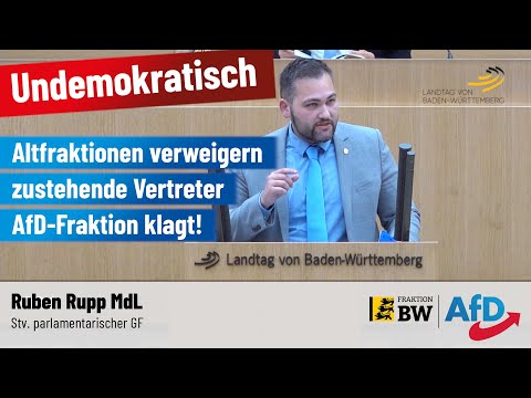 Altfraktionen verweigern Vertreter in Landeszentrale – AfD-Fraktion klagt!