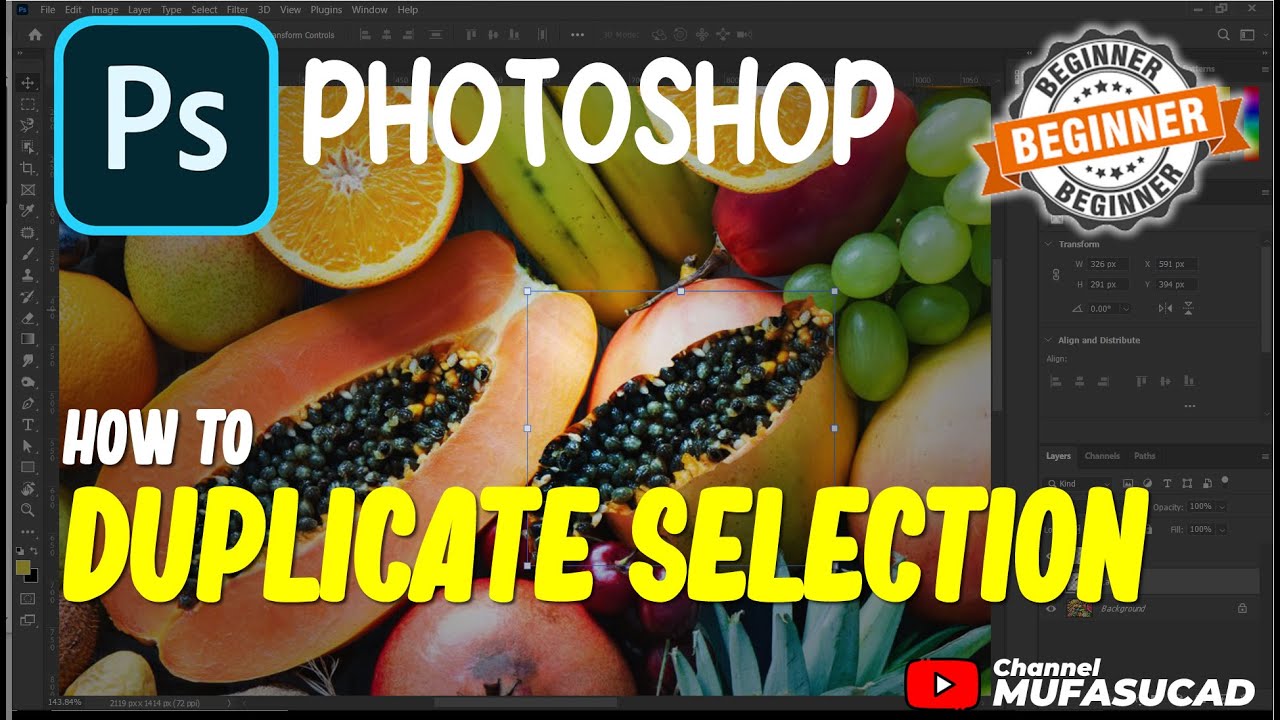Photoshop How To Duplicate Selection