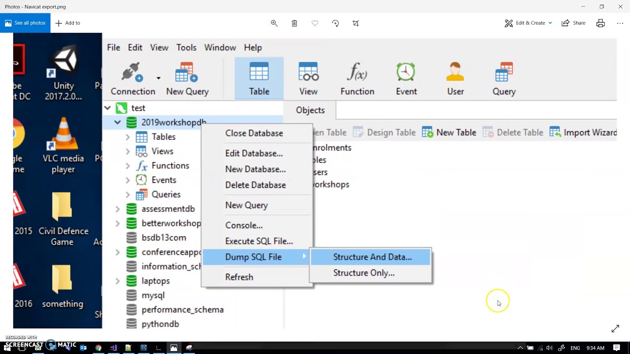 Exporting your database to PythonAnywhere
